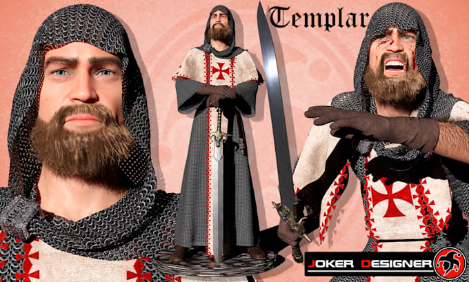 Draw medieval and fantasy characters by Jokerdesing | Fiverr