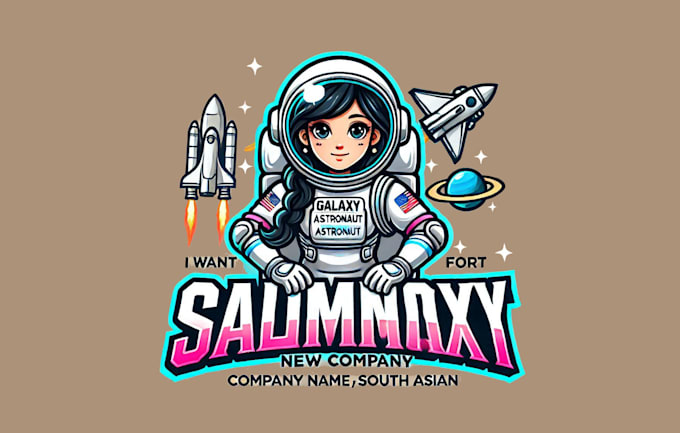 Design a galaxy astronaut sport mascot logo for your brand or team by ...