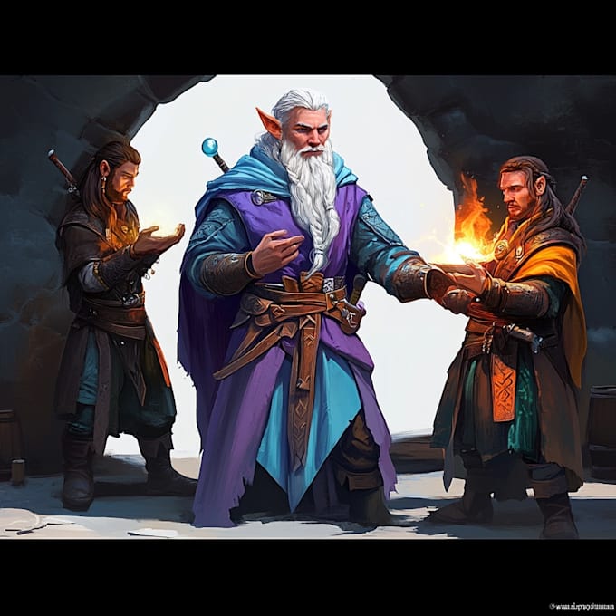 Do the best dnd party art illustration by Horisanum | Fiverr