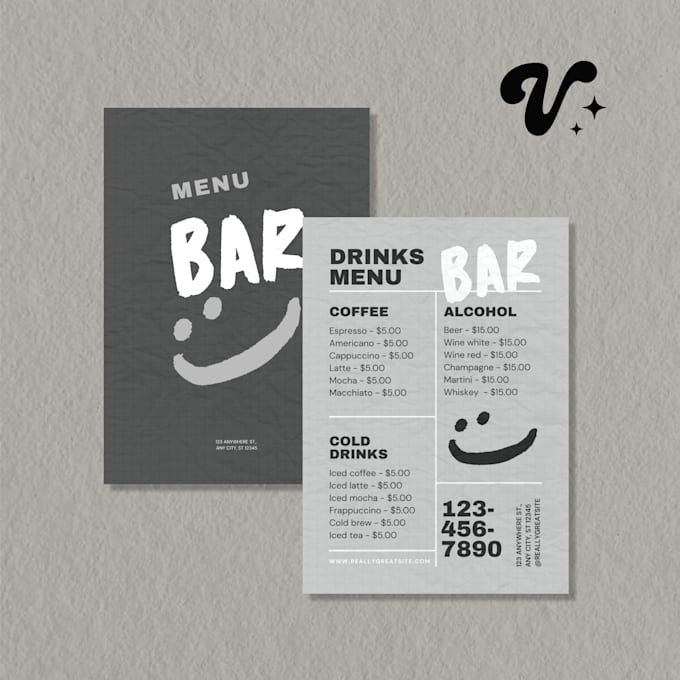 Design modern and minimalist menu with hand drawn elements by Violenttt ...