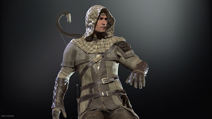 Best vr game 3d character model retopology, pbr texture, rig, animation ...