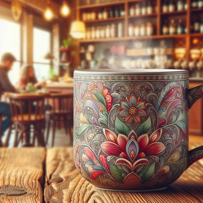 Create a custom unique coffee mug design by Ameliawebber | Fiverr
