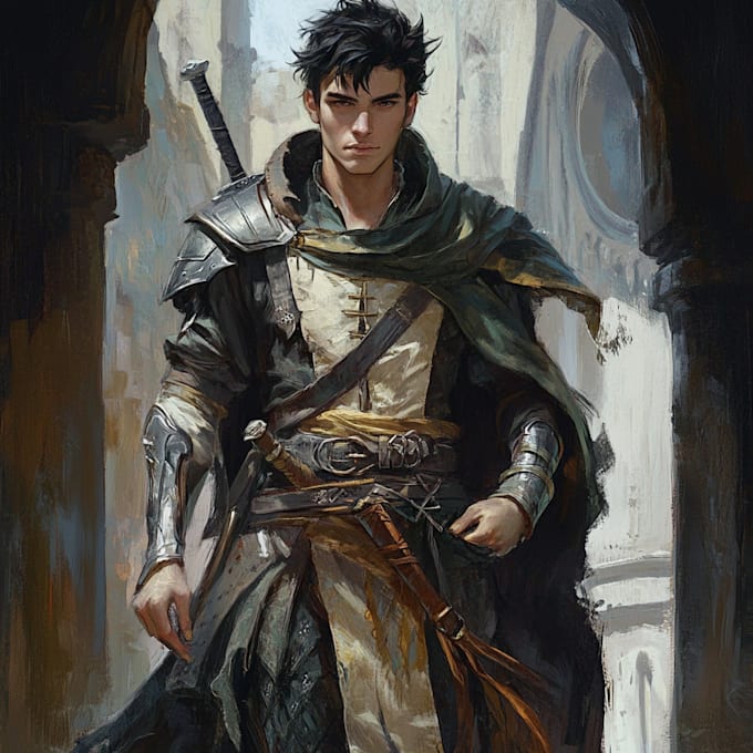 Draw a dnd character art and dnd character art by Davennis | Fiverr