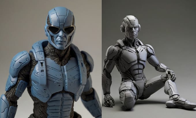 Design 3d action figure, 3d character modeling, 3d doll model, 3d toy ...