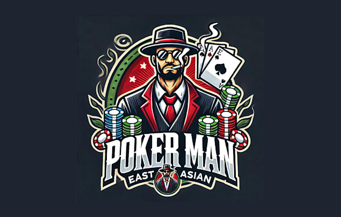 Create awesome poker man mascot logo with free vector file by Enos_kub ...