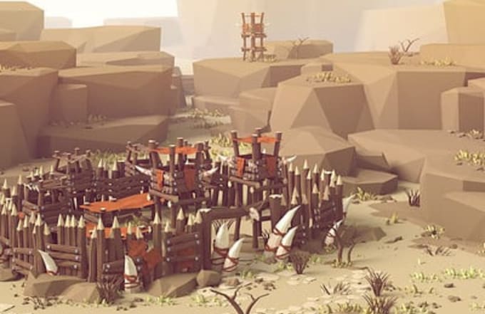 Do 3d game art 3d asset environment map 3d concept art level design in ...