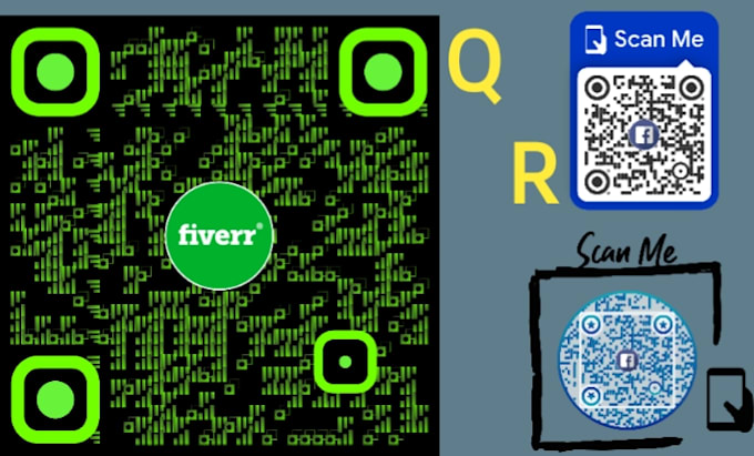 Create a qr code design with your logo by Mxd_akf | Fiverr