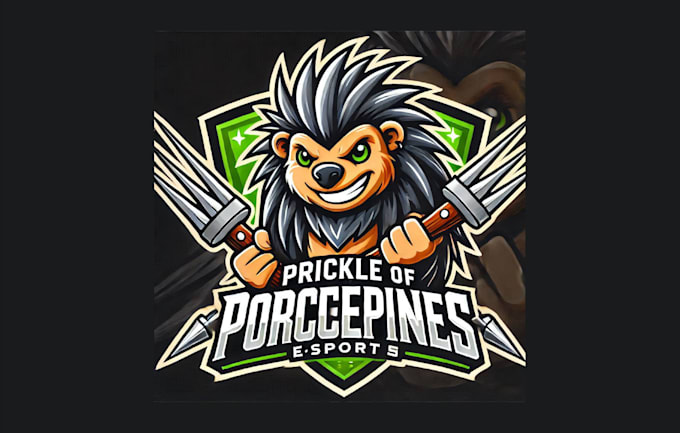 Do modern prickle of porcupines mascot logo with free vector file by ...