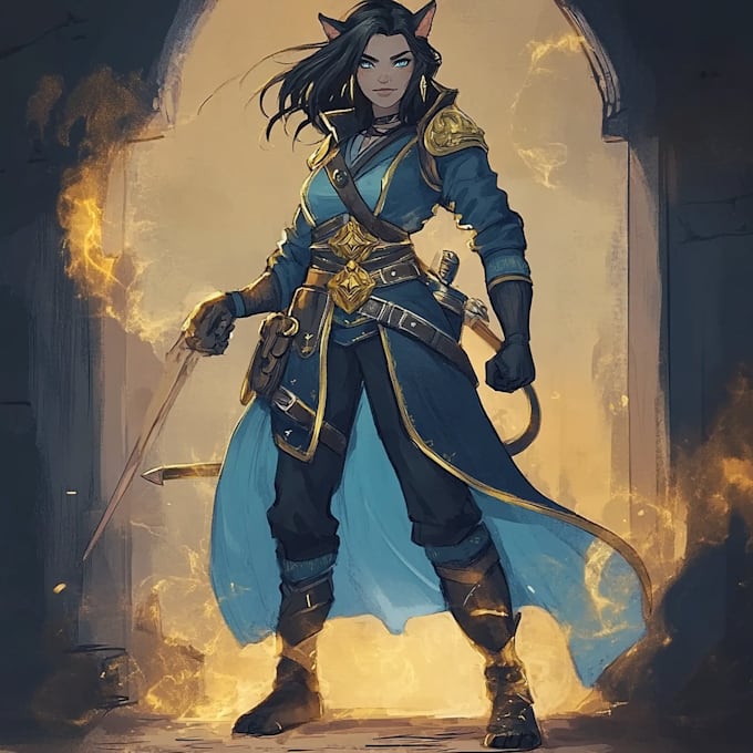 Dnd character art and dnd character art by Szarlotajezior | Fiverr