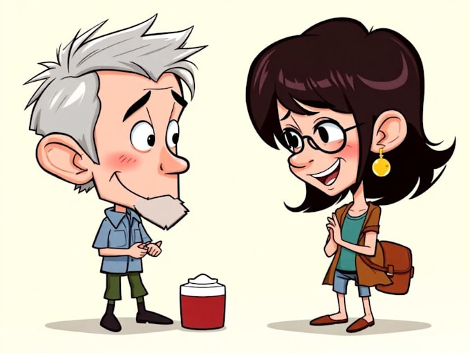 Draw a caricature, cartoon caricatures by Kadynnan | Fiverr