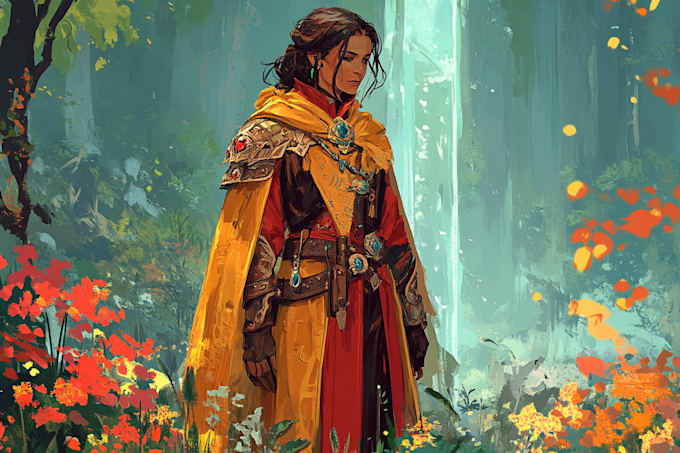 Draw a unique original dnd character art illustration by Ctethel | Fiverr