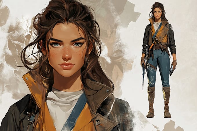 Draw an amazing character art, dnd character art by Ausnthene | Fiverr