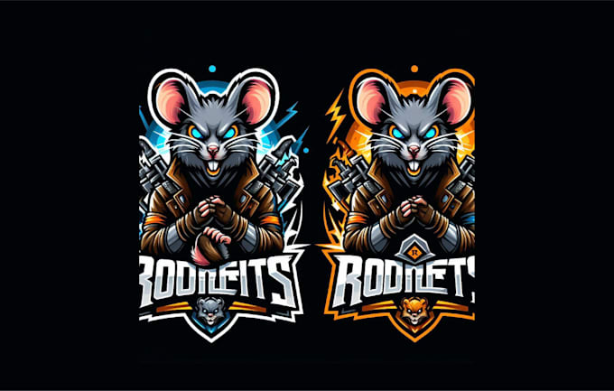 Design rodents cartoon, and character mascot logo for your company by ...