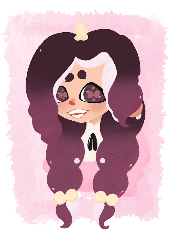 Draw you a half body portrait in splatoon art style by Dachiixd | Fiverr