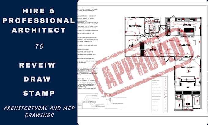 Draw, stamp your architectural drawings, mep, floorplan for us city permit