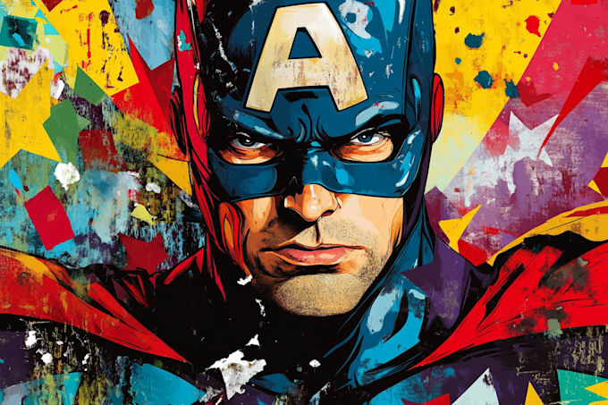 Draw a superhero comic pop art portrait by Shakenyapso | Fiverr