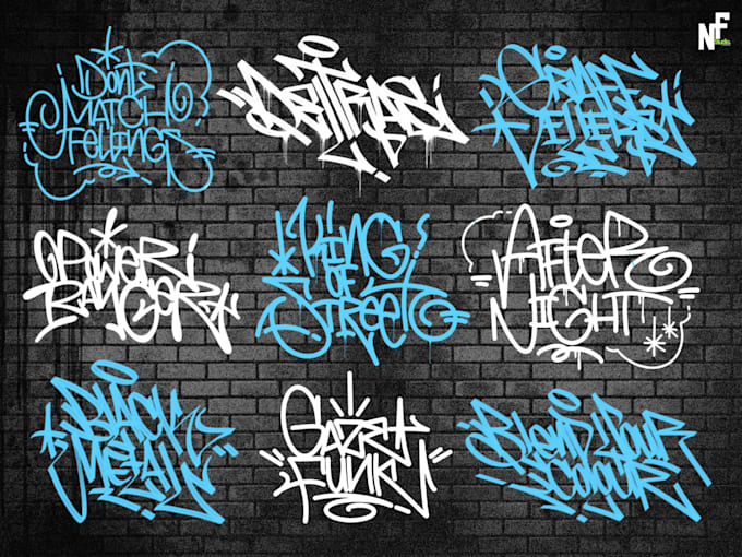 Make signature graffiti tags in my hand style by Nickyneb | Fiverr
