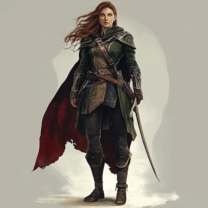 Desing a male dnd character art and dnd character art by Bendelis | Fiverr