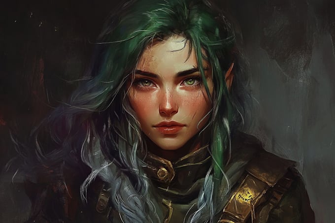 Draw dnd character art and sci fi concept art by Twizabd | Fiverr