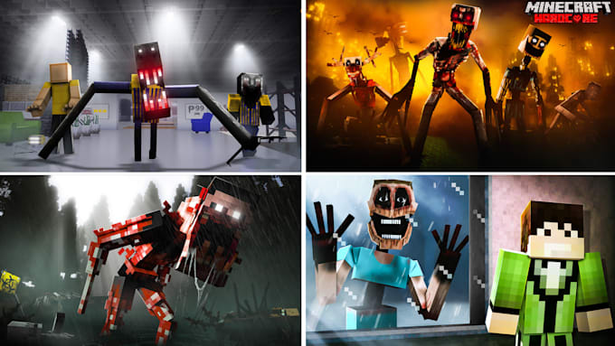 Create eye catching minecraft professional thumbnails by Alchemygfx ...
