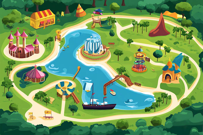 Can do vector map illustration by Camelianas | Fiverr