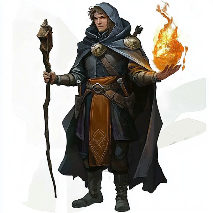 Draw a custom dnd character art unique heroes, adventurer by Zodsdfg ...