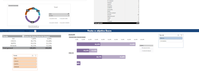 Crearé gráficos en excel, tablas dinámicas, paneles y macros by Ana ...
