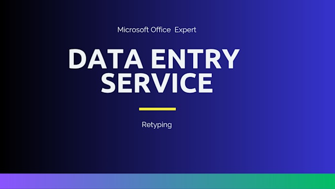 Professional data entry excel, word, pdf conversion services by Fgnmet | Fiverr