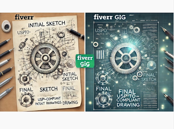 Create patent drawings, sketches ,illustrations for provisional ...
