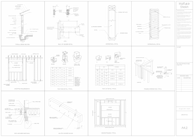 Create professional revit working drawings detailed plans by Rakibsb ...