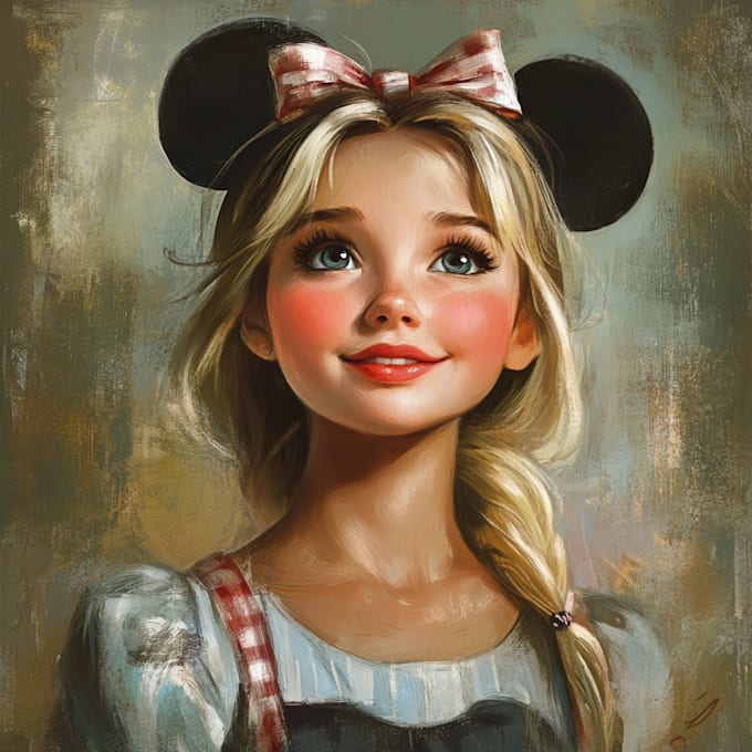 Draw your portrait in disney cartoon style caricature by Imkaolivier ...