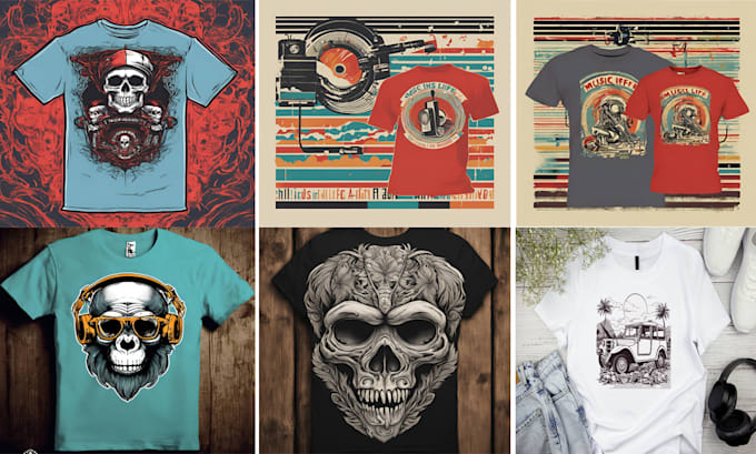 Create skull skeleton,artsy, futuristic,edgy style streetwear for your ...