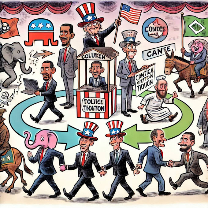 Create political and editorial cartoons by Usanaabover_1 | Fiverr