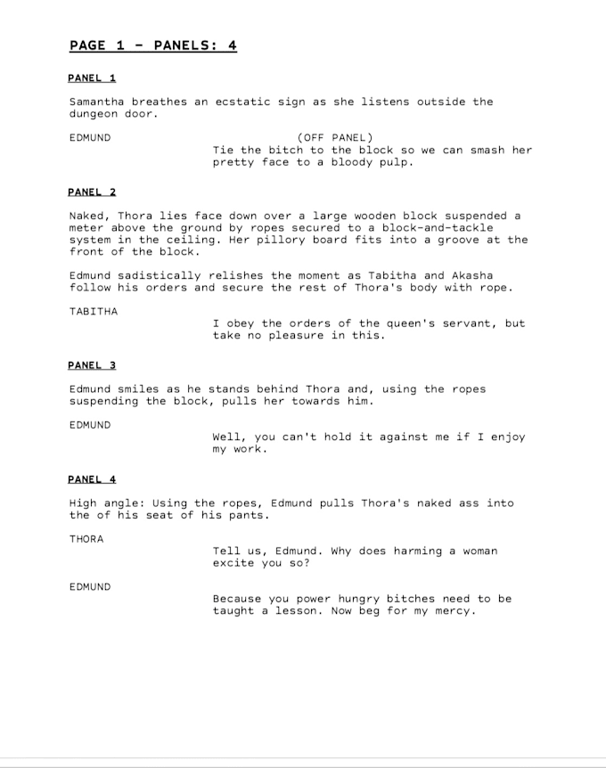 Edit, format, and proofread your script by Projectdcomics | Fiverr