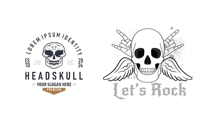 Create amazing hand drawn skull logo by Stemdle | Fiverr