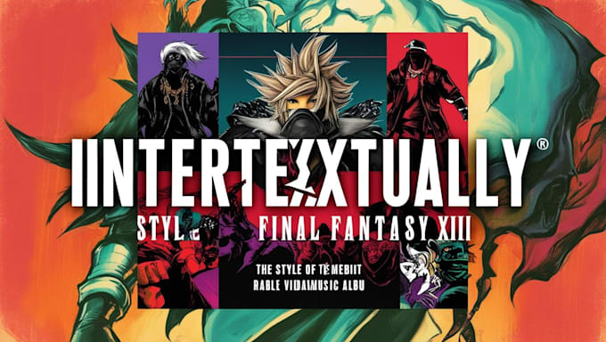 Final fantasy kawaii portrait logo fiction ffx lofi banner anime manga ...