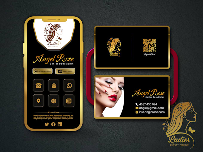 Create a luxury business card, print ready and digital with qr code by Designer_sroy | Fiverr