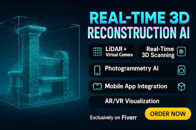 Develop real time 3d reconstruction ai with virtual camera, lidar and ...
