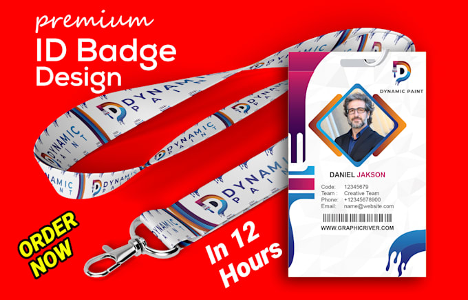 Design premium id card, press pass, lanyard or any badge by ...