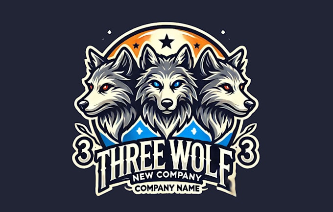 Design a unique three wolf mascot logo for your brand or team by ...