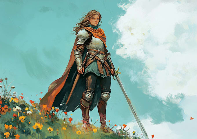 Make a realistic dnd character art for you by Raeshlae | Fiverr