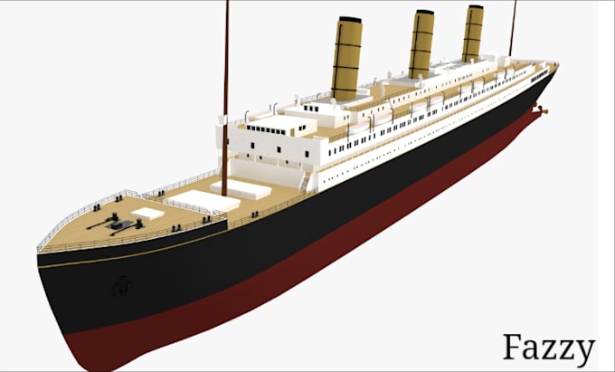 3d cad design 3d ship model 3d yacht boat model rcboat titanic ship in ...