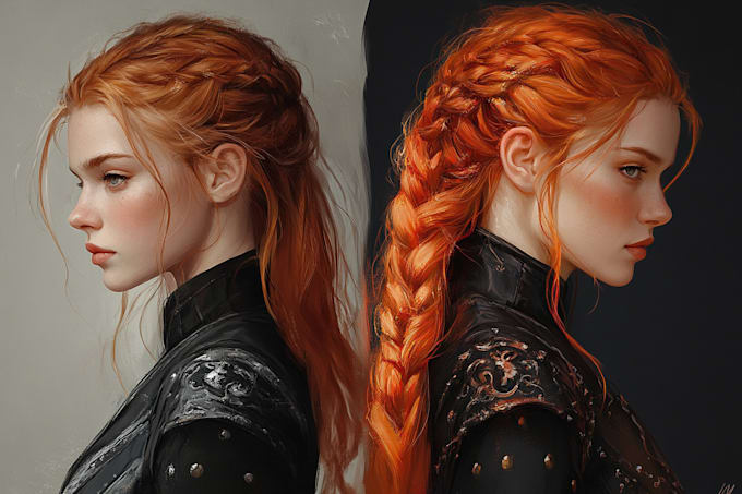 Make your fantasy character portrait in my style by Trissarel | Fiverr