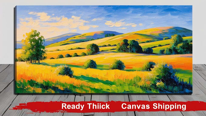 Paint a real oil painting on canvas with by Williamteven | Fiverr