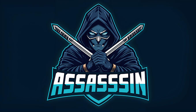 Design an eye catching gaming mascot assassin logo by Editha_smith | Fiverr