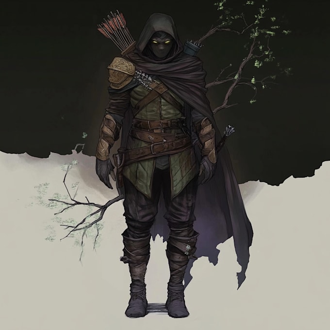 Dnd character art and dnd character art by Grinoretu | Fiverr