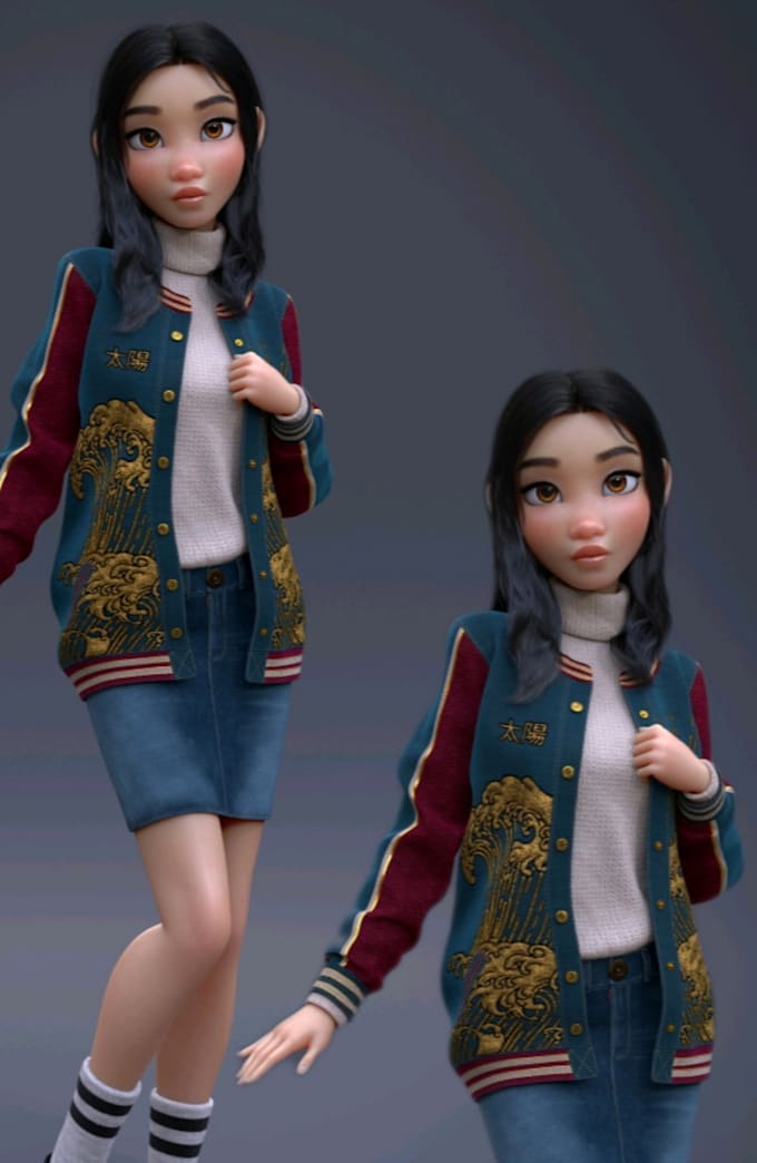 Create 3d character modeling 3d character design for you by Ameentolin ...