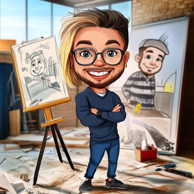 Create a custom cartoon caricature for you by Brianillward | Fiverr