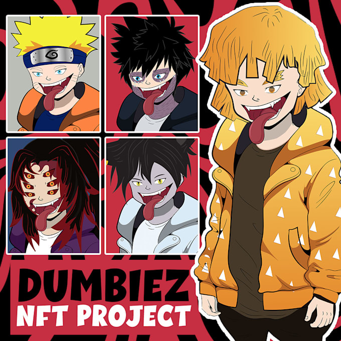 Create custom anime nft collection for you by Pro_designer490 | Fiverr
