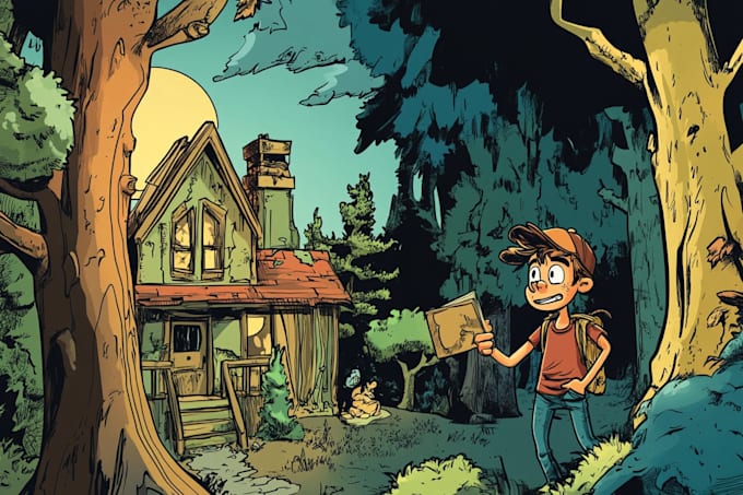 Create a basic cartoon style comic strip by Miemiath | Fiverr